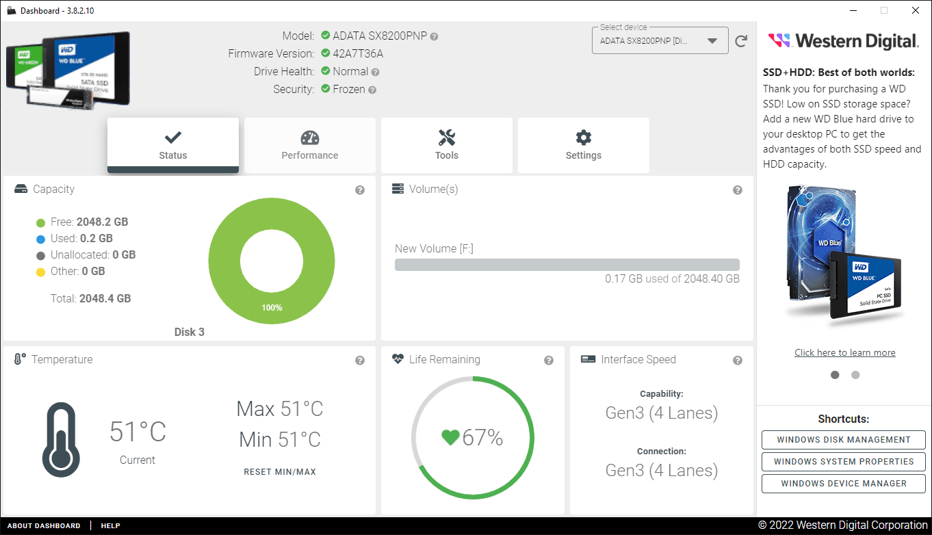 Western Digital SSD Dashboard – Download Western Digital SSD Dashboard – Download