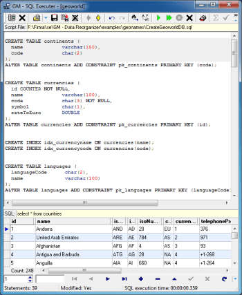 SQL Executer - скачать бесплатно SQL Executer 1.0.10